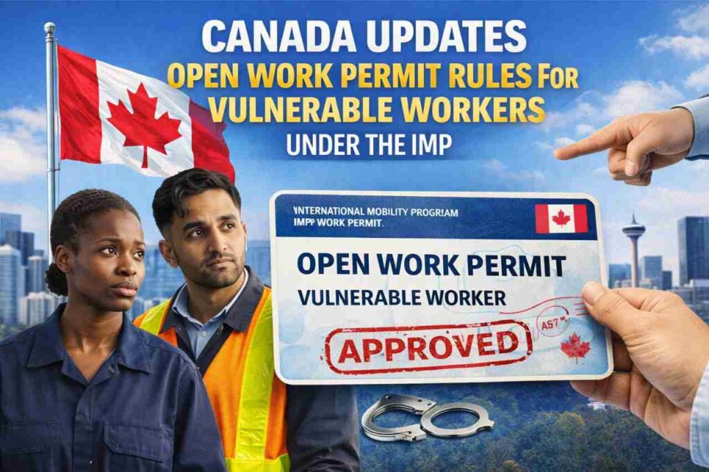 Canada Updates Open Work Permit Rules For Vulnerable Workers Under The IMP
