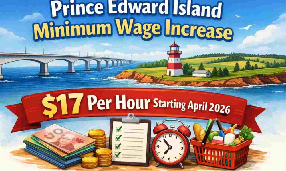 Prince Edward Island Minimum Wage Increase To $17 Per Hour Starting ...
